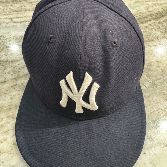 New Era | Accessories | New Era Dark Blue Fitted Cap | Poshmark